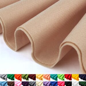 Barcelonetta | Felt Fabric | 72" Wide | 1.6mm Thick | Acrylic & Soft | Felt by The Yard | Felt for DIY Crafts, Projects, Sewing (Tan, Half Yard)