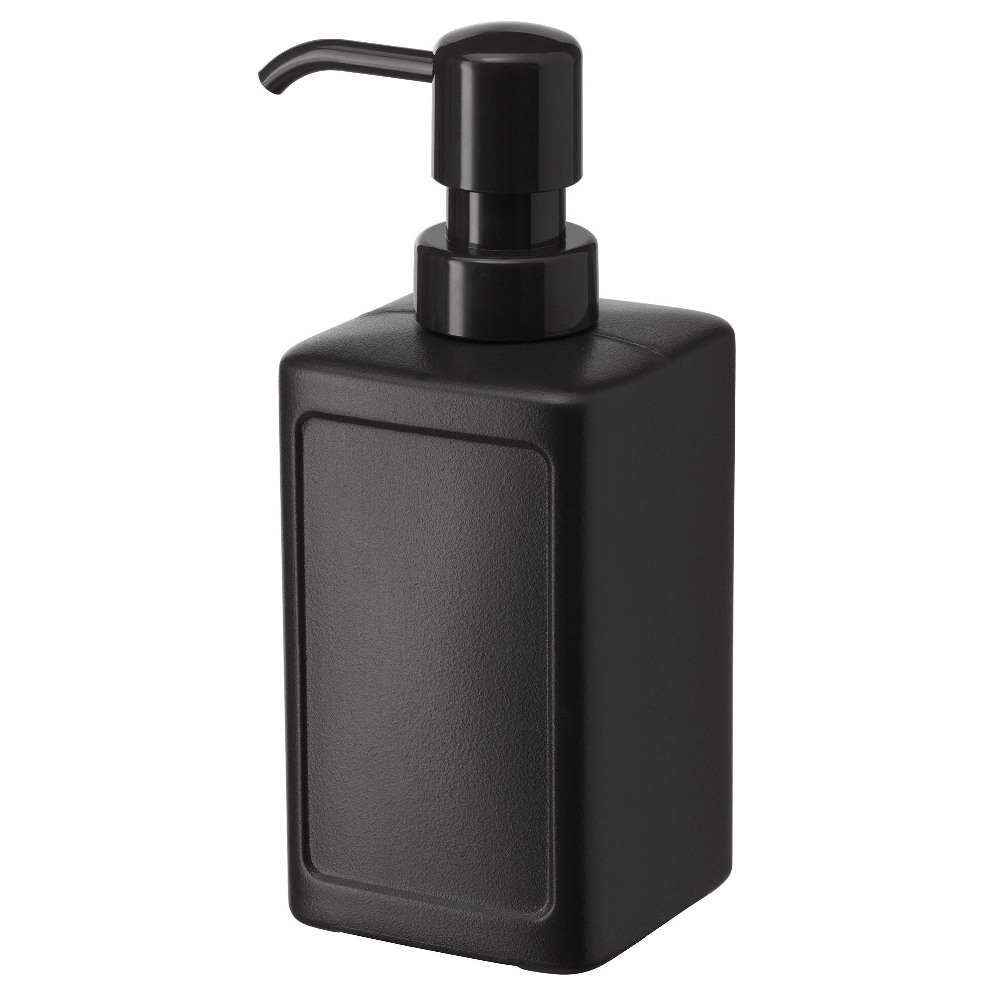 Ikea Soap Dispenser for Bathroom, Kitchen Sink, Black, 450 ml (15 oz). Rinnig(Polyethylene Plastic)