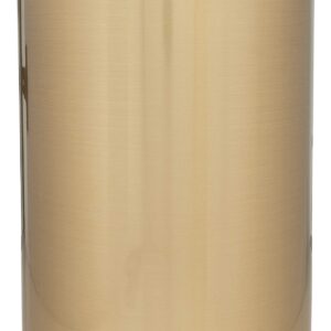 Stephanie Imports Made in USA 5-Gallon Sleek and Stylish Vinyl Mylar Waste Basket (13" X 11") (Metallic Gold)