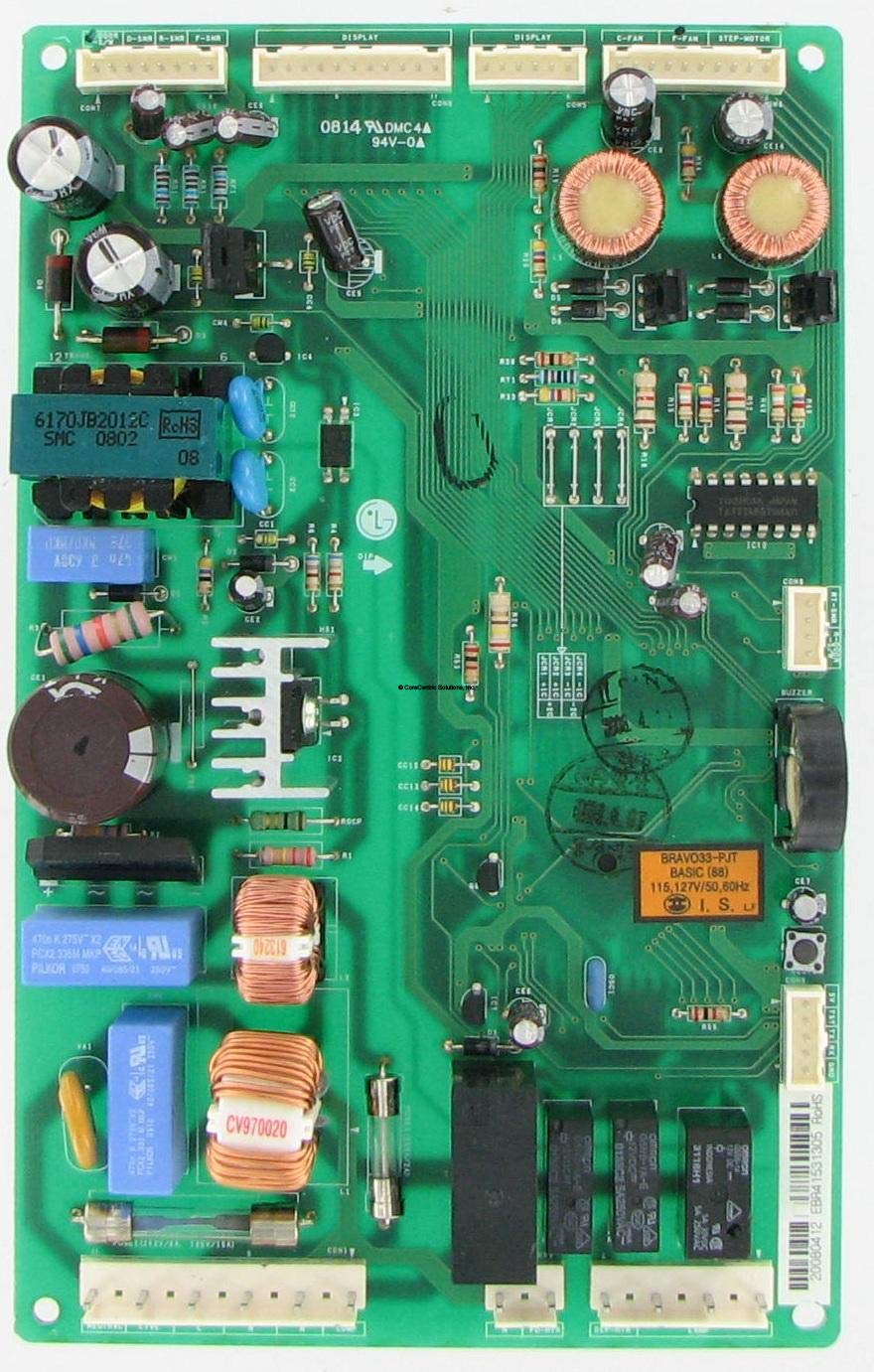 CoreCentric Remanufactured Refrigerator Main Power Control Board Assembly Replacement for LG EBR41531305