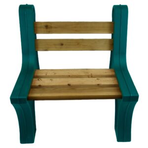 RTS Home Accents Custom Length Lightweight Indoor or Outdoor Bench Ends, Kentucky Green Color (Wood & Screws Sold Separately)