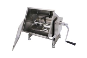 hakka 45lb/22.5l manual meat mixer, stainless steel 30l tilt tank meat mixer for sausage (mixing max.45lb/22.5l for meat)