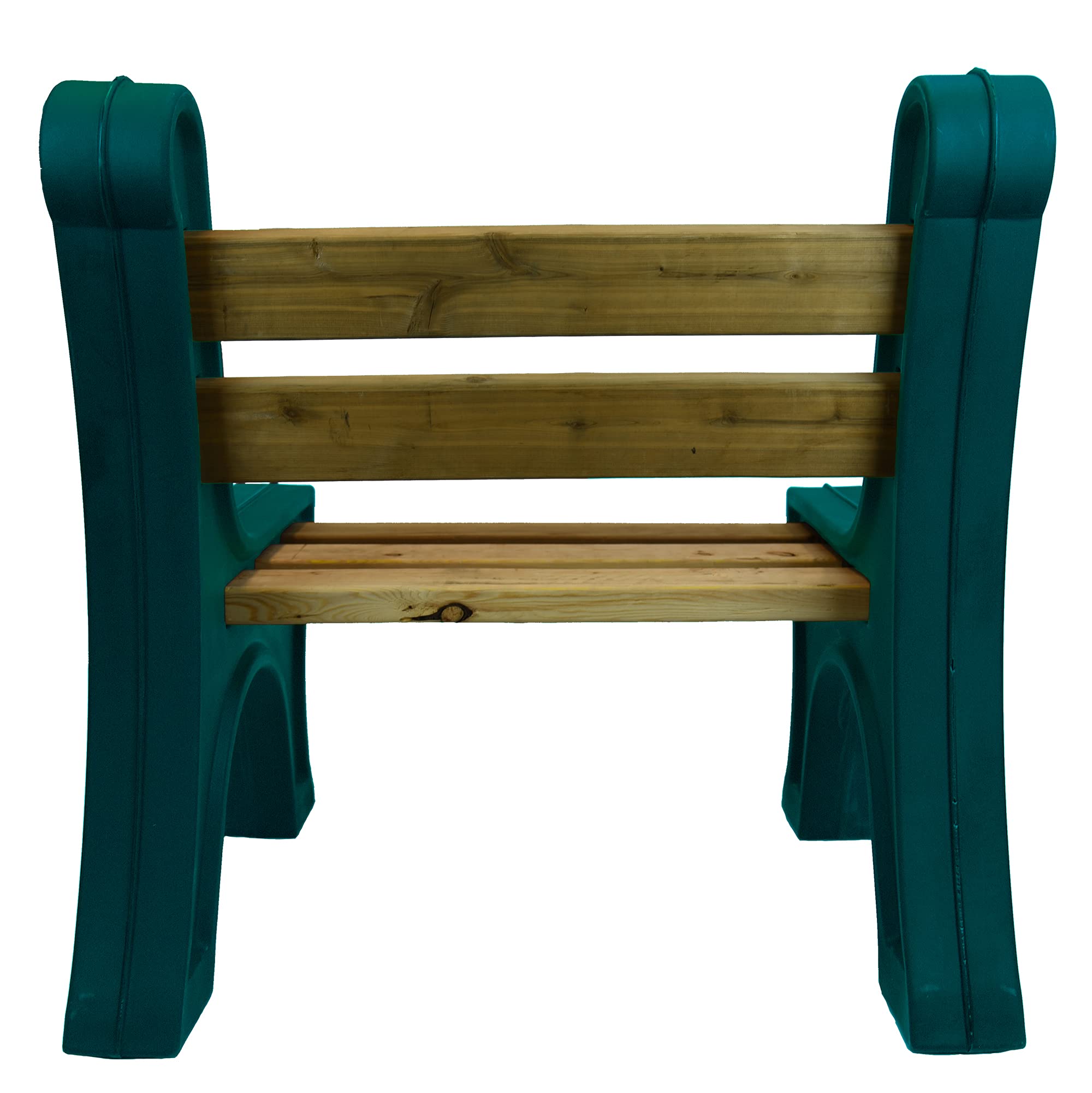 RTS Home Accents Custom Length Lightweight Indoor or Outdoor Bench Ends, Kentucky Green Color (Wood & Screws Sold Separately)