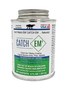 catch em' sticky coating 8oz brush on insect trap coating(brush cap)