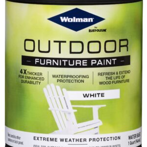 Wolman 360352 Outdoor Furniture Paint, Quart, White 32 Fl Oz (Pack of 1)