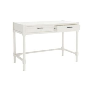 SAFAVIEH Home Collection Filbert Distressed White 2-Drawer Writing Desk DSK5701A