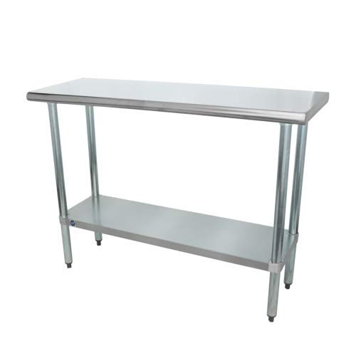 The Standard Commercial Stainless Steel Food Prep Work Table 16inch x 48inch - NSF