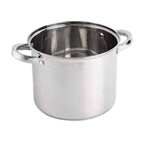 Oster Sangerfield Stainless Steel Cookware 5-Quart Pasta Pot Set w/Steamer, Basket & Lid