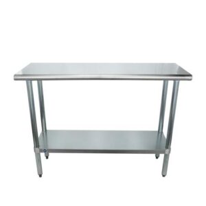 the standard commercial stainless steel food prep work table 16inch x 48inch - nsf