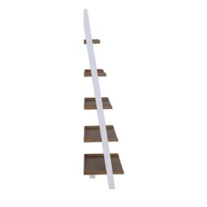 Convenience Concepts American Heritage Bookshelf Ladder, Driftwood/White