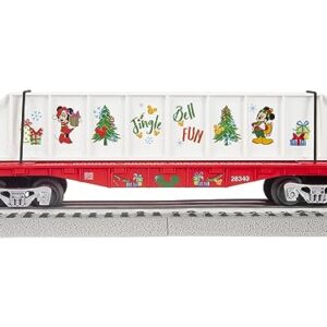 Lionel Mickey & Friends Christmas Flatcar with Girders, O Gauge