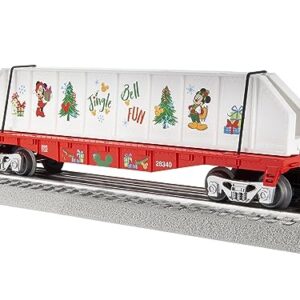 Lionel Mickey & Friends Christmas Flatcar with Girders, O Gauge