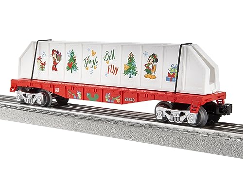 Lionel Mickey & Friends Christmas Flatcar with Girders, O Gauge