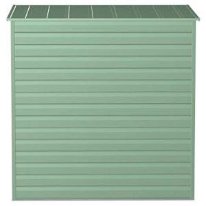 Arrow Select 6' x 4' Outdoor Lockable Steel Storage Shed Building, Sage Green