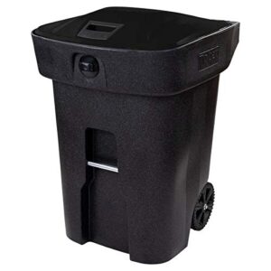 96 gallon fully automated blackstone bear proof rectangular wheeled trash can with wheels and locking lid trash bag added . kitchen garbage can office trash can recycle bin waste basket touchless