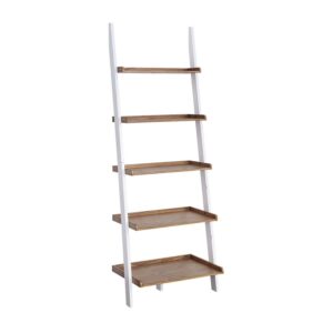 convenience concepts american heritage bookshelf ladder, driftwood/white