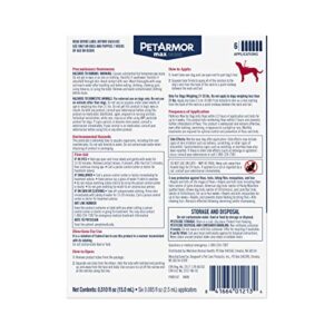 PetArmor Max Flea, Tick and Mosquito Prevention for Large Dogs (21 to 55 Pounds), Topical Dog Flea Treatment Repels and Kills, 6 Month Supply