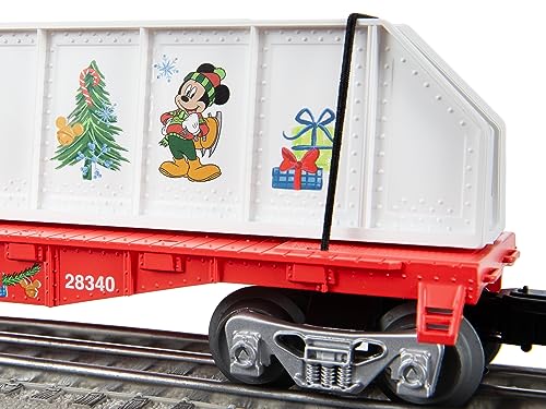 Lionel Mickey & Friends Christmas Flatcar with Girders, O Gauge