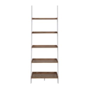 Convenience Concepts American Heritage Bookshelf Ladder, Driftwood/White