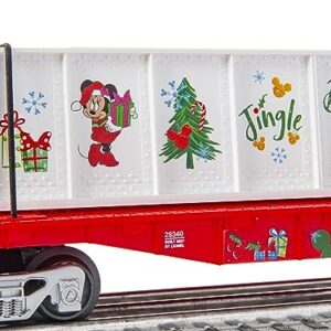 Lionel Mickey & Friends Christmas Flatcar with Girders, O Gauge