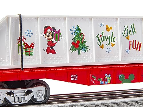 Lionel Mickey & Friends Christmas Flatcar with Girders, O Gauge