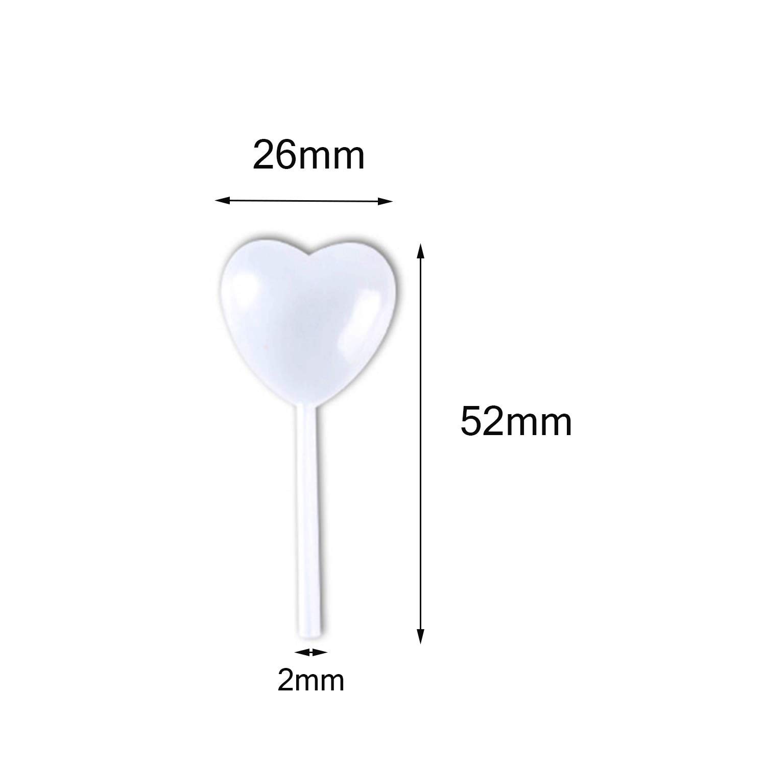 AQSXO 4ml Clear Heart Shape Liquid Dropper, Pasteur Pipette, For Cupcake, Chocolate, Birthday Party And Holiday Decoration, 100pcs