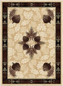 mayberry rug baton rouge area rug, 7'10"x9'10", antique