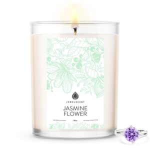 JewelScent Jasmine Flower Home Jewelry 18oz Ring Candle Size 7