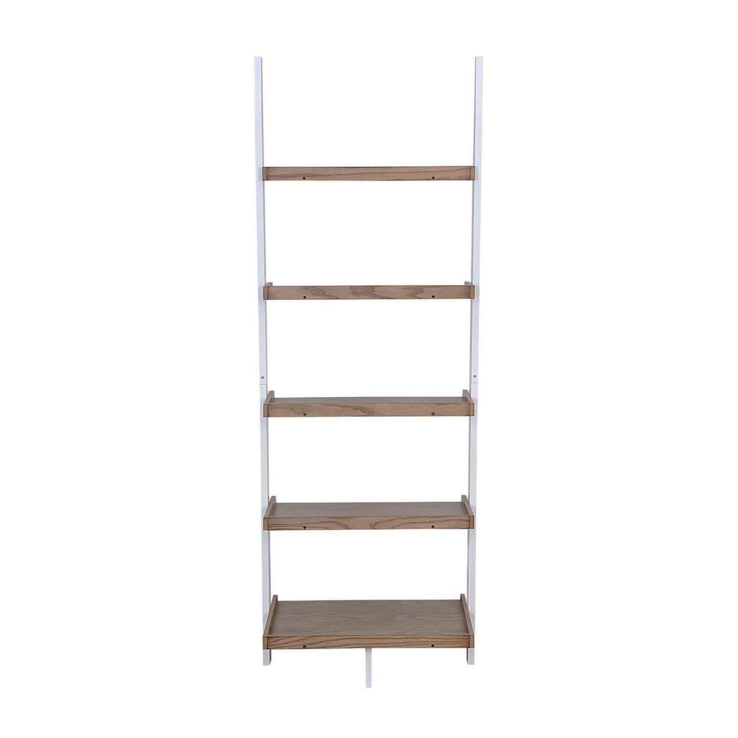 Convenience Concepts American Heritage Bookshelf Ladder, Driftwood/White