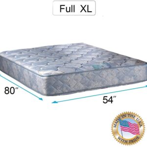 Dream Solutions USA DS USA Chiro Premier 2-Sided Orthopedic (Blue) Full XL Mattress Only with Mattress Protector Included - Spine Support, Fully Assembled, Innerspring coils, Long Lasting