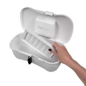 Joyboxx + Playtray Limited Edition - The #1 Toy Box for Adults - Hygienic Clean and Lock Storage System, Made in The USA, Non-Toxic, Recyclable (White and White)