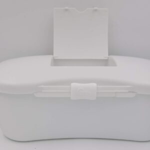 Joyboxx + Playtray Limited Edition - The #1 Toy Box for Adults - Hygienic Clean and Lock Storage System, Made in The USA, Non-Toxic, Recyclable (White and White)