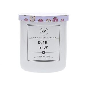 dw home richly scented donut shop medium single wick candle