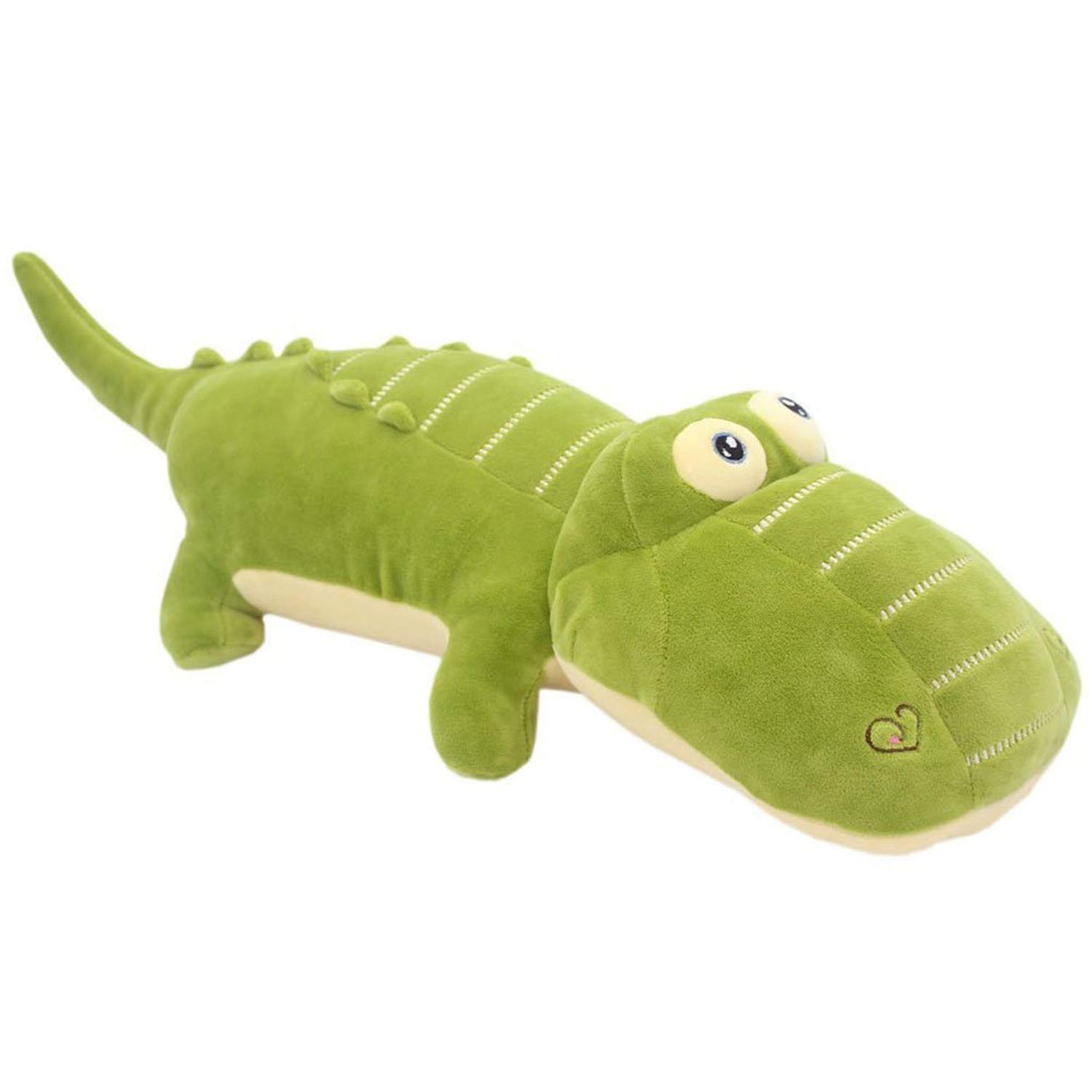 LERORO Stuffed Animals Alligator Toys Pillows The Crocodile Plush Green 16 Inch (40CM) - Super Soft Cuddly Dolls, Green