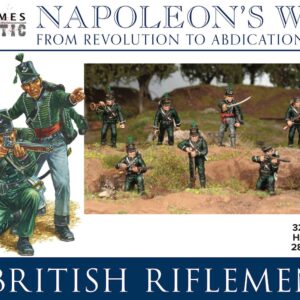 Napoleon's Wars: British Riflemen (32 Multi Part Hard Plastic 28mm Figures)