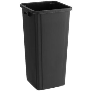 pro&family 92 qt. / 23 gallon / 87 liters black square trash can. kitchen garbage can office trash can recycle bin waste basket touchless