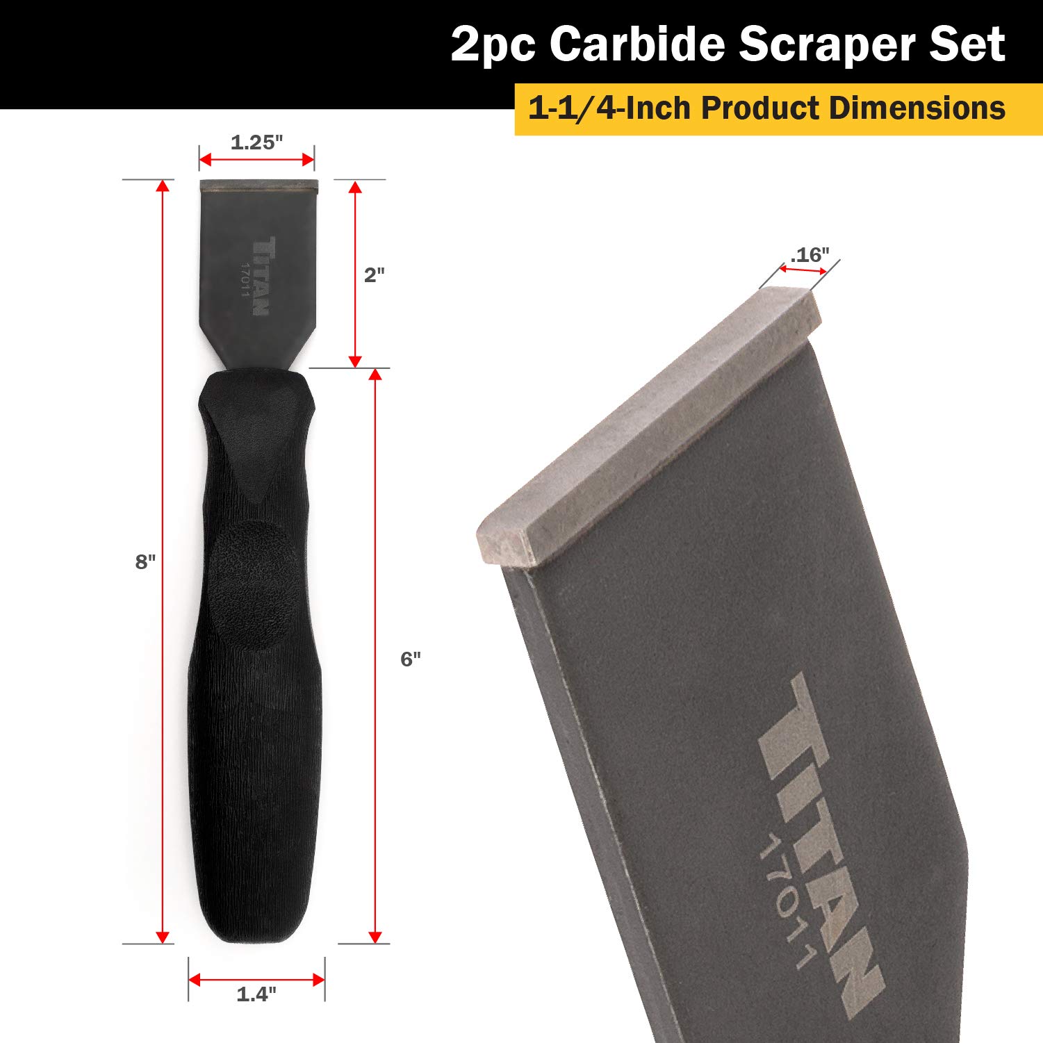 Titan 17016 2-Piece Carbide Scraper Set