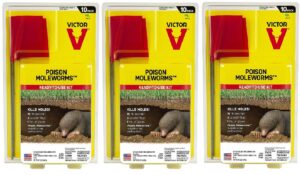 victor m6009 poison moleworms, yellow - thrее Расk