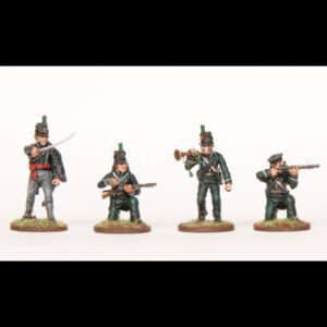 Napoleon's Wars: British Riflemen (32 Multi Part Hard Plastic 28mm Figures)