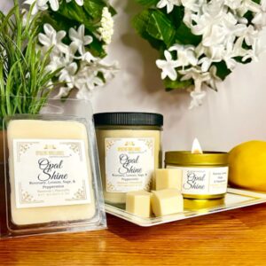 1 Pack Beeswax Melts, Opal Shine, Sage & Lemon, Wax Melts, Aromatherapy, Scented Candle Melts, Opulent Brilliance 3 oz