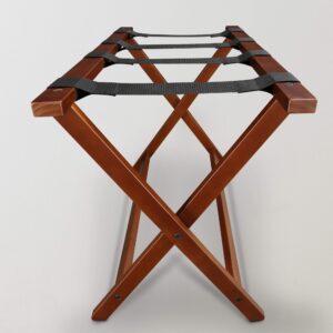 Casual Home Heavy Duty 30" Extra Wide Luggage Rack, Walnut (New)