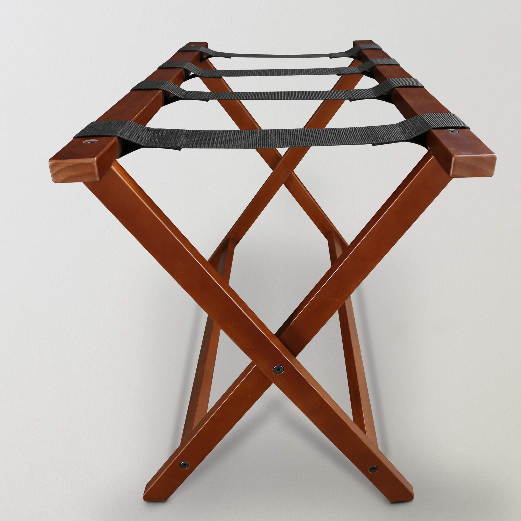 Casual Home Heavy Duty 30" Extra Wide Luggage Rack, Walnut (New)