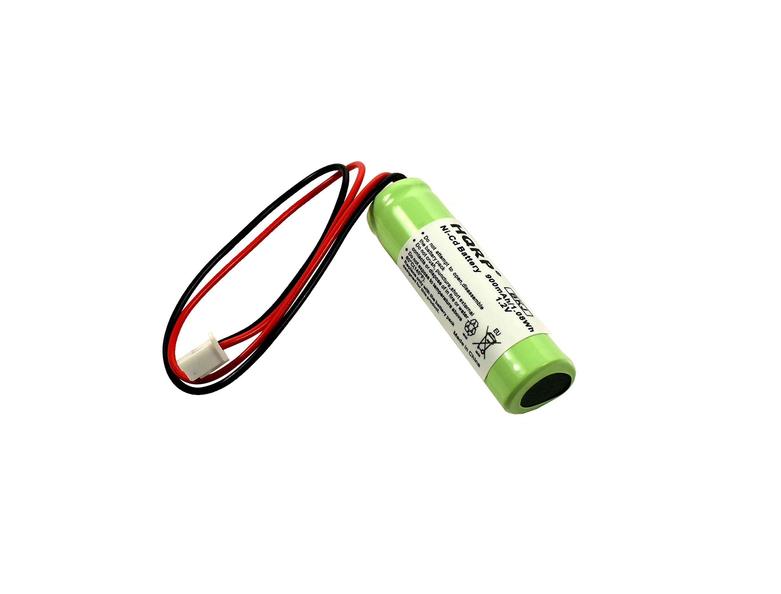 HQRP Emergency Exit Light Battery Compatible with Unitech AA900mAh, OSA268 OSI OSA-268, MINBO AA-1000, Lithonia EXR LED EL M6 KR-AA900MAH KRAA900MAH ELB CS01 Lithonia ELBCS01 CUSTOM-332 BST DAA900BT