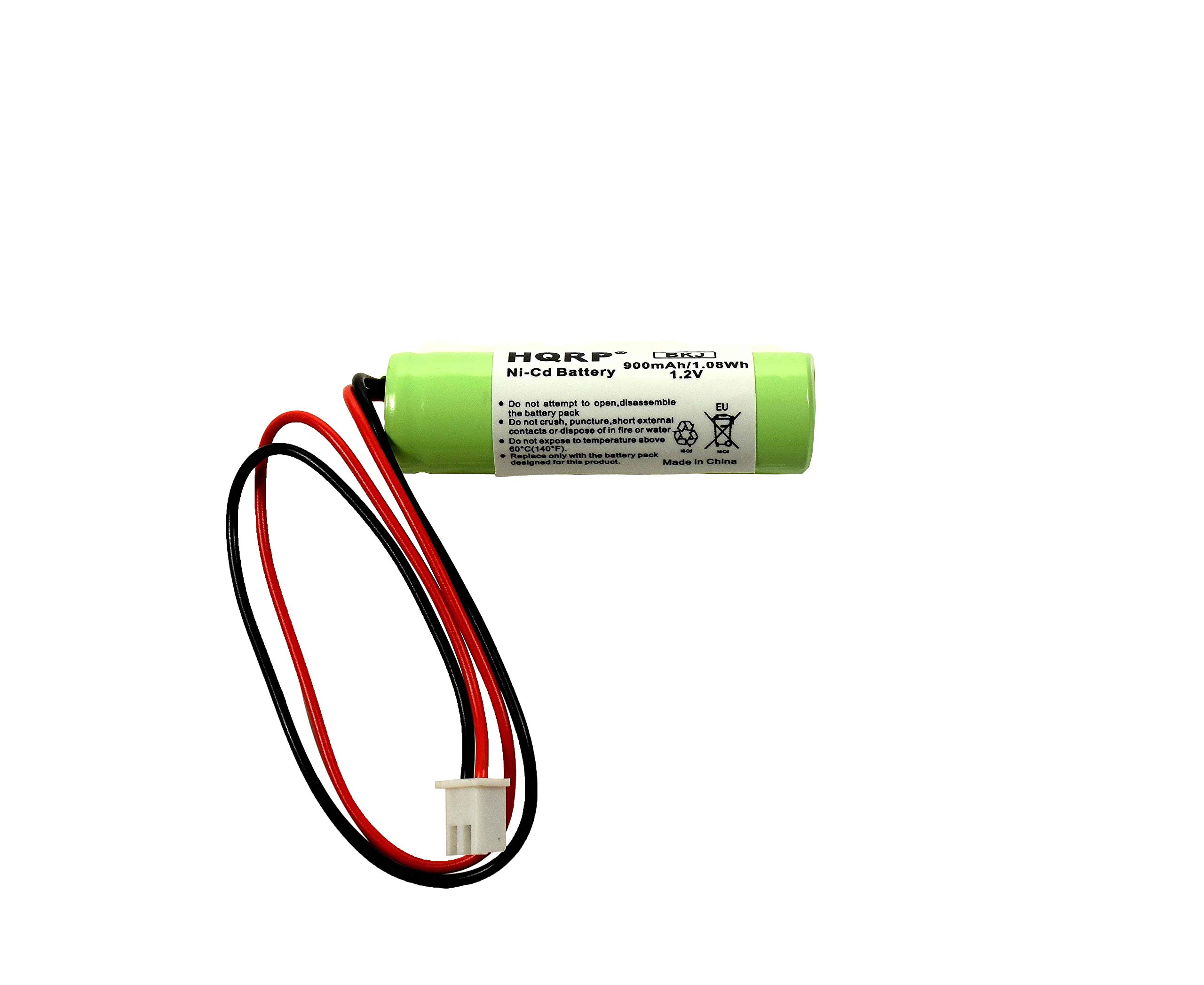 HQRP Emergency Exit Light Battery Compatible with Unitech AA900mAh, OSA268 OSI OSA-268, MINBO AA-1000, Lithonia EXR LED EL M6 KR-AA900MAH KRAA900MAH ELB CS01 Lithonia ELBCS01 CUSTOM-332 BST DAA900BT