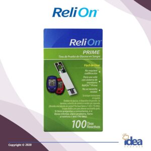 ReliOn Prime Blood Glucose Test Strips, 100 Ct Bundle with Exclusive Look After Your Diabetes - Better Idea Guide (2 Items)