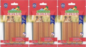 himalayan chews 3 pack of bacon yaky churros soft chews, 4 ounces each, for dogs, no lactose or grains