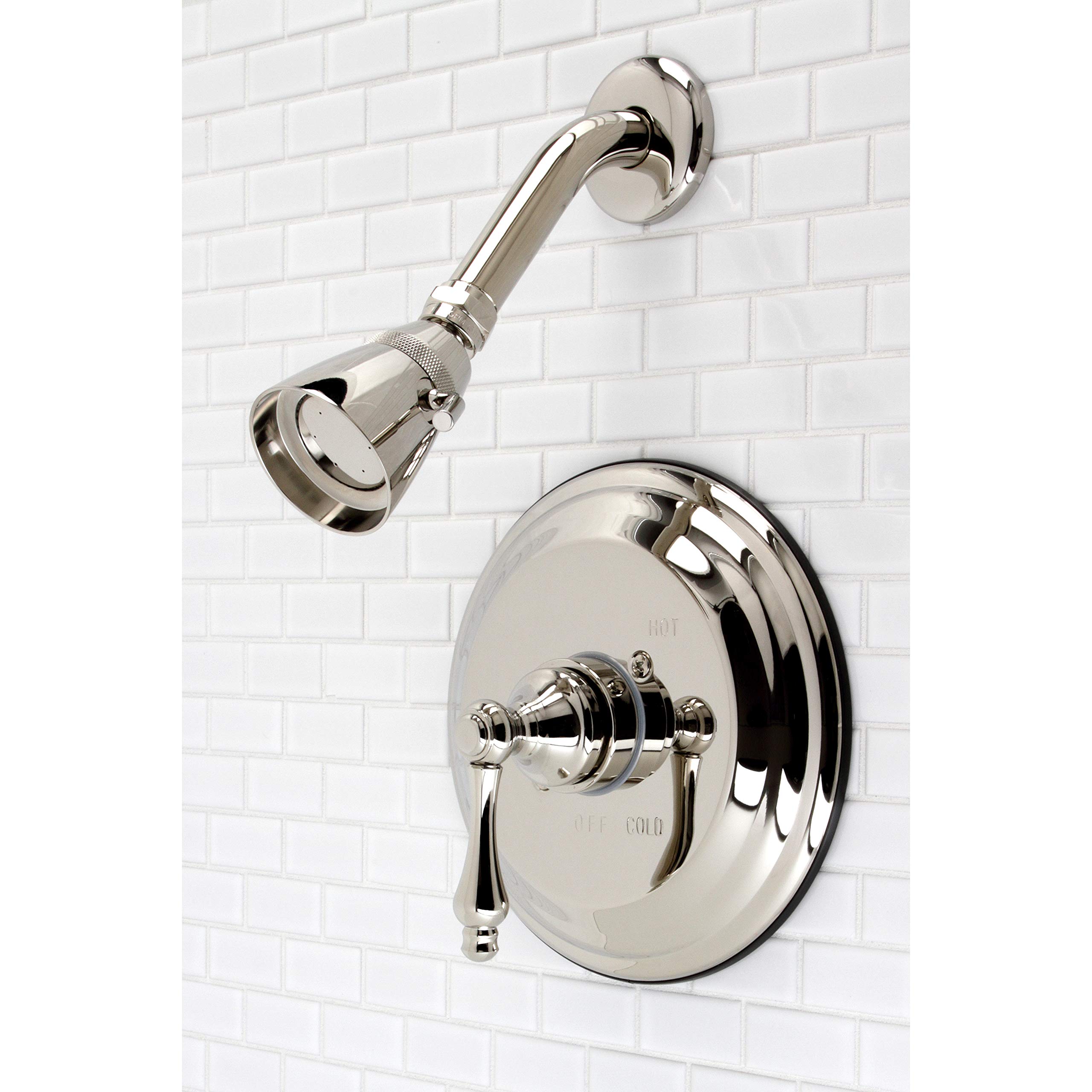 Kingston Brass KB3636ALSO Restoration Shower Faucet, Polished Nickel