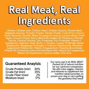 TRMC Real Meat Air Dried Dog Food w/Real USA Chicken - 2lb Bag of Grain-Free Real Meat Dog Food Sourced from Free-Range, Cage-Free Chicken - Digestible, All Natural, High Protein Chicken