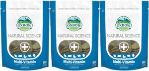 oxbow 3 pack of natural science multi-vitamin small animal supplements, 60 wafers each3