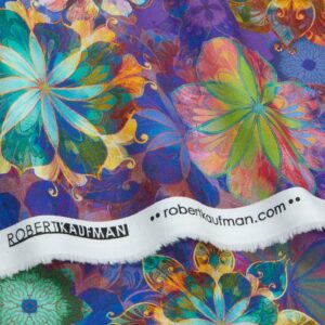 Kaufman Venice Large Flowers Jewel, Fabric by the Yard